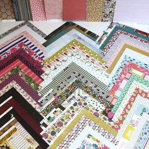 Office | Scrapbook Cardstock Paper 12 X 12 Huge Lot 8 Sheets | Poshmark